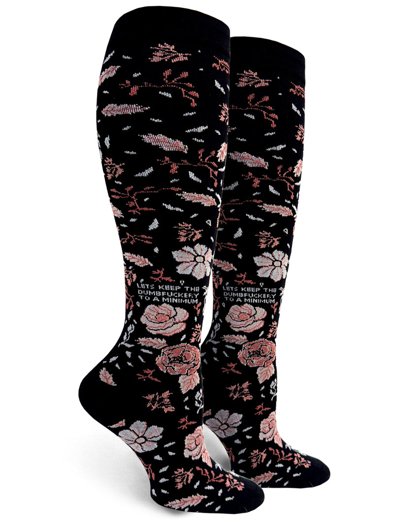 Lets Keep The Dumbfuckery To A Minimum Womens 15-20 mmHg Compression S ...