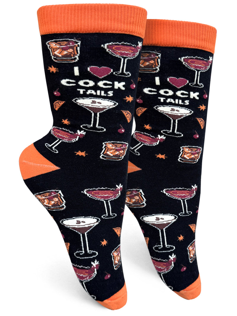 I Love Cocktails Womens Crew Socks – Groovy Things co