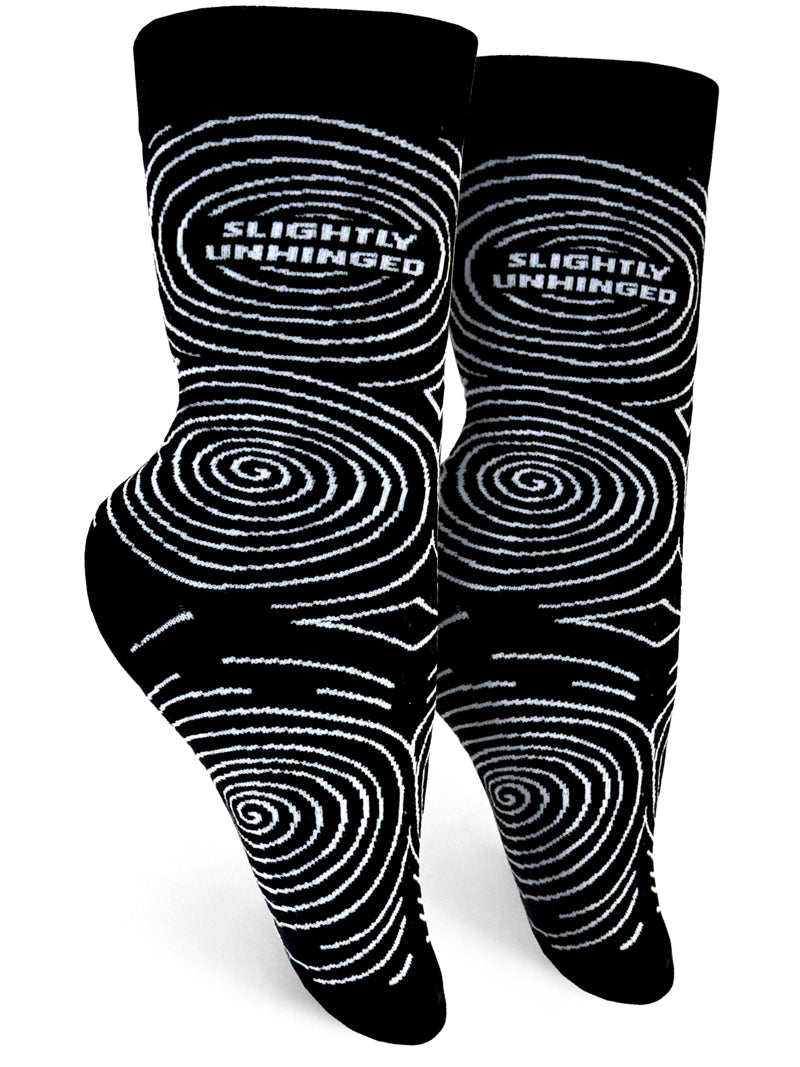 Slightly Unhinged Womens Crew Socks – Groovy Things co